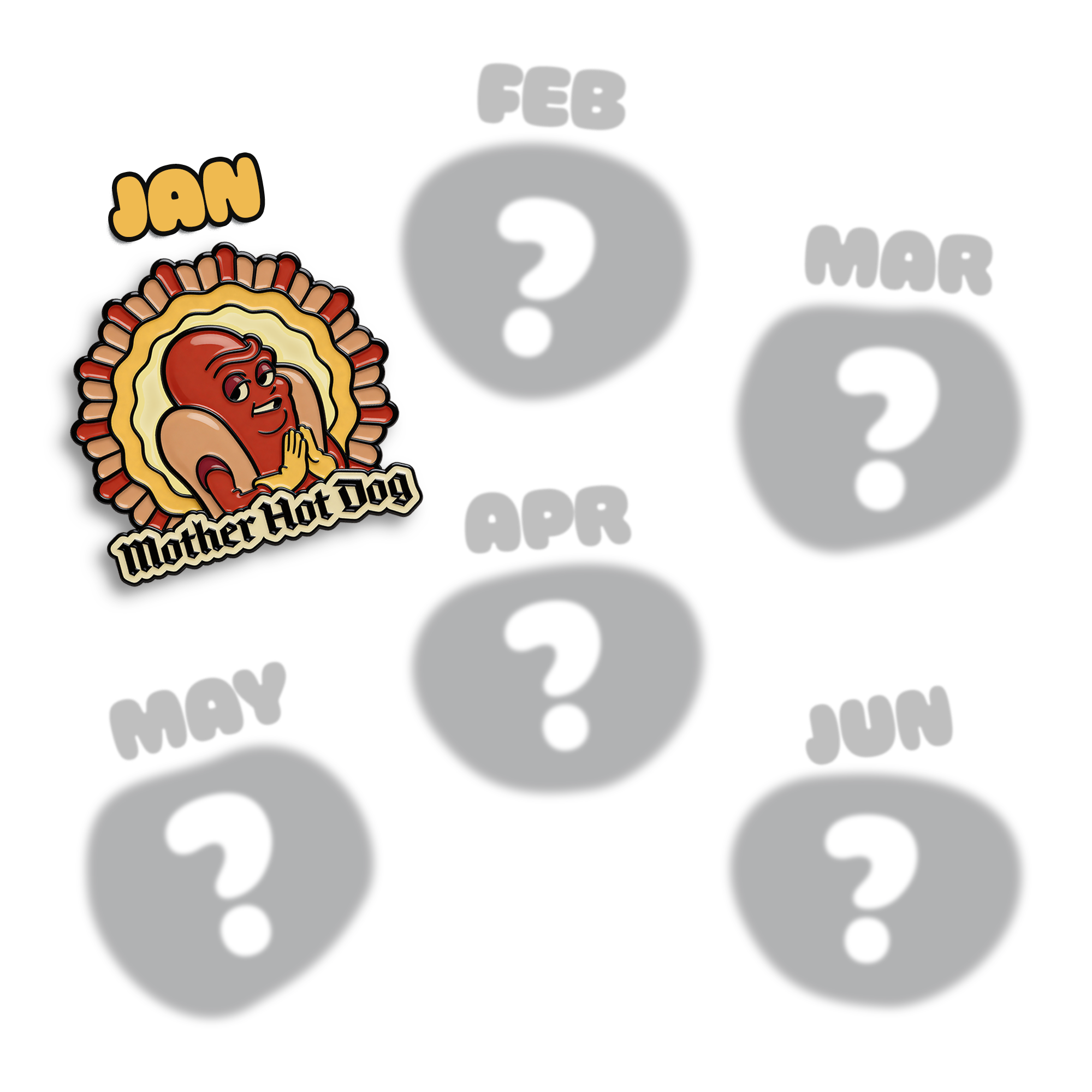 2026 Pin of the Month Bundle (Jan-June) - Dropout Store
