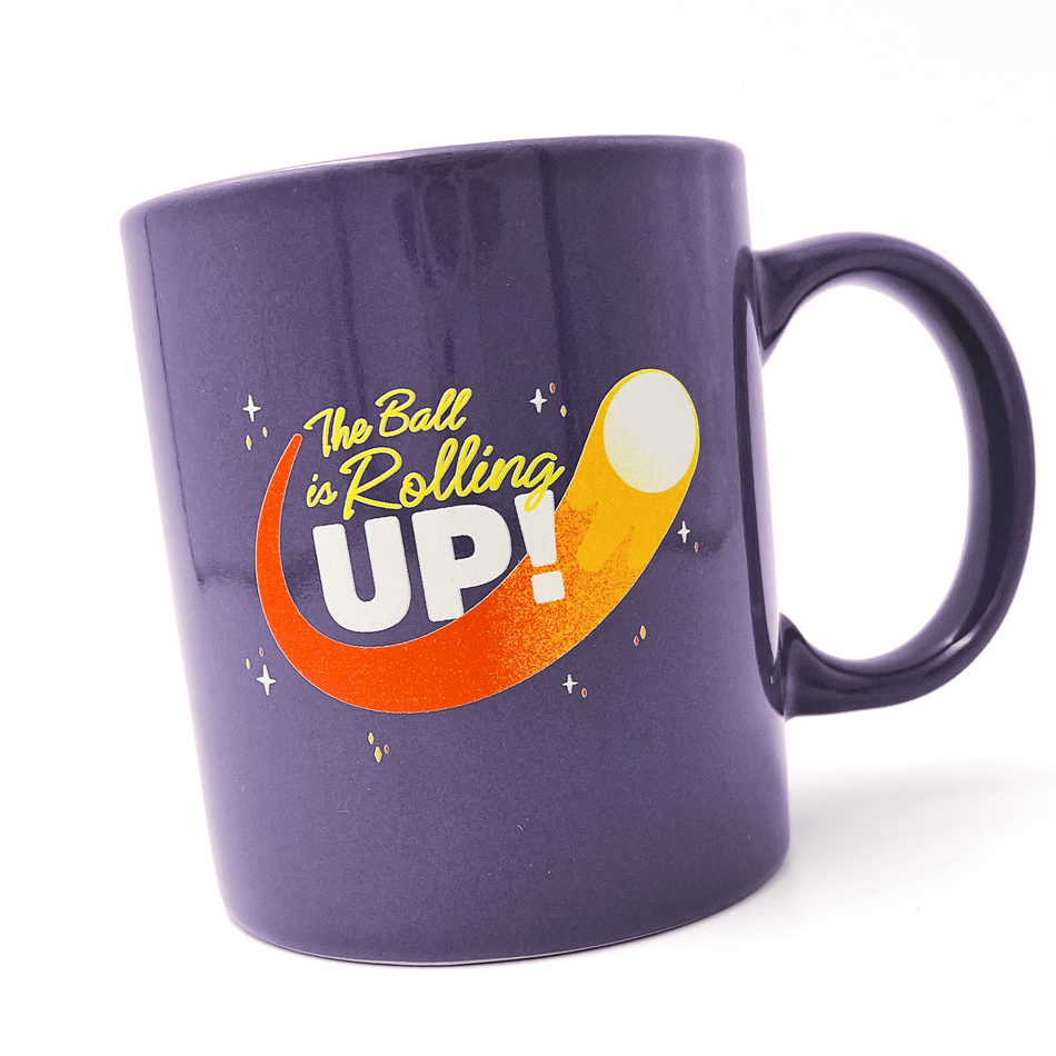 Dimension 20 A Starstruck Odyssey The Ball Is Rolling Up Mug - Dropout ...